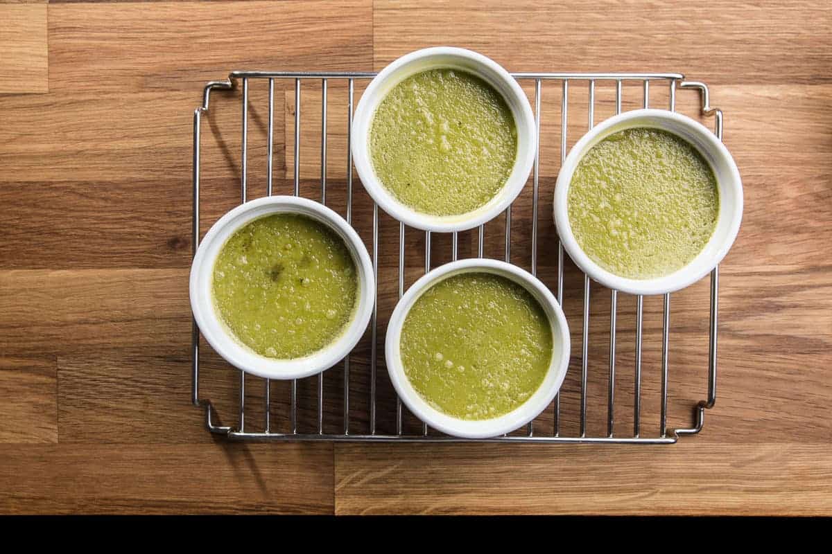 Instant Pot Green Tea Creme Brulee (Pressure Cooker Creme Brulee)