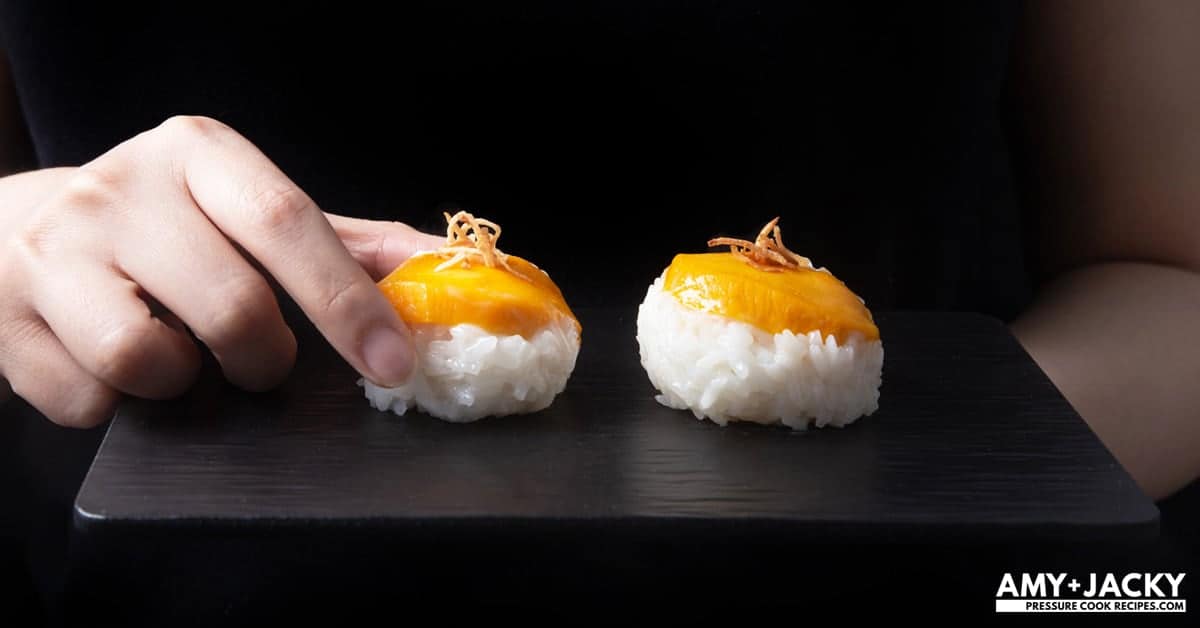 Instant Pot Mango Sticky Rice (No Soaking!) | Amy + Jacky