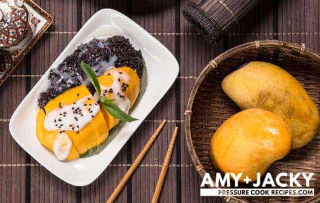 Instant Pot Mango Sticky Rice (No Soaking!) | Amy + Jacky
