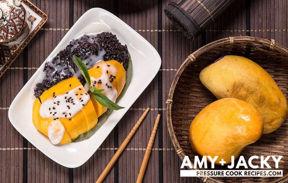 Instant Pot Mango Sticky Rice (No Soaking!) | Amy + Jacky