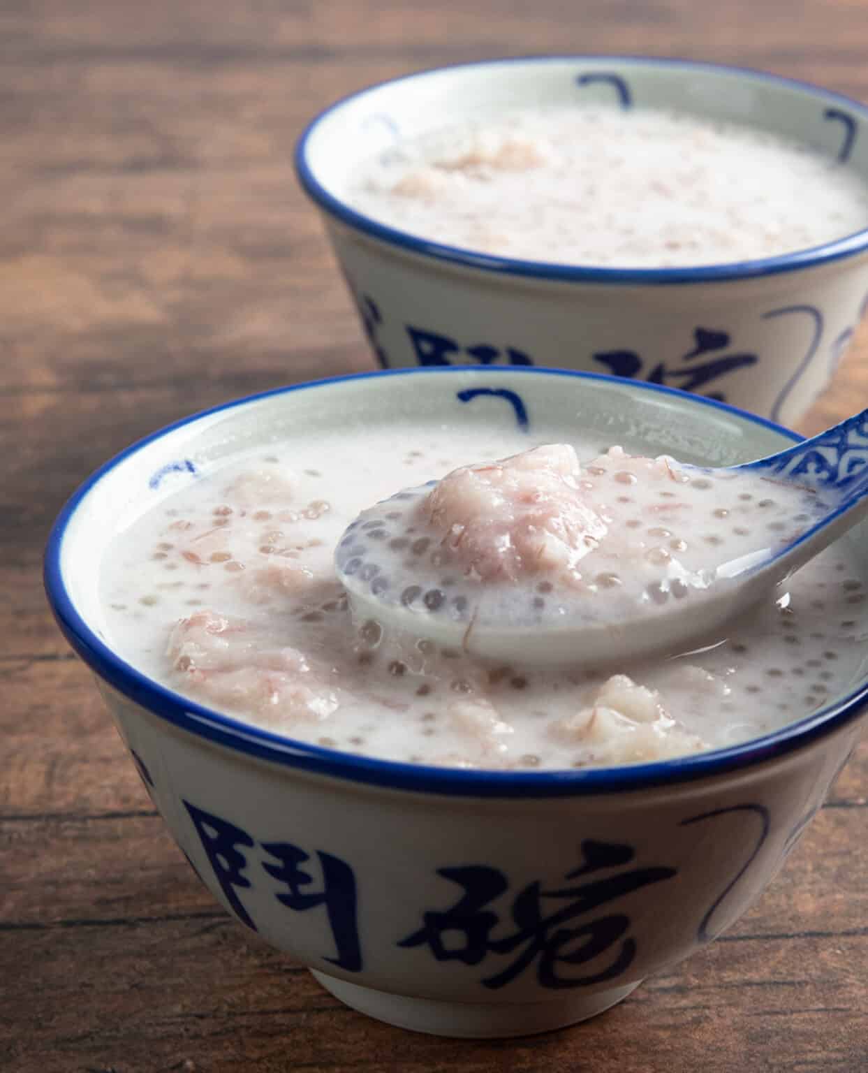 Taro Sago (芋香椰汁西米露) | Tested by Amy + Jacky