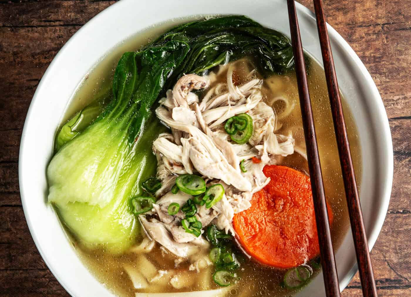 Instant Pot Chinese Chicken Noodle Soup | Amy + Jacky